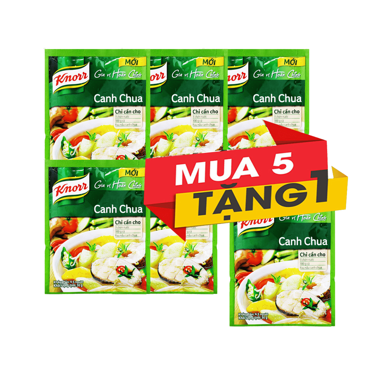 Gia vị hoàn chỉnh canh chua Knorr gói 30g - TOLIO